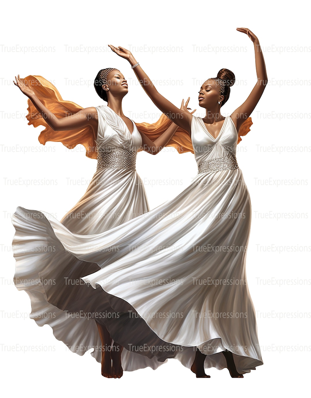 Praise Dancers XX, Printable AI, Christian, Faith, Church, Digital ...