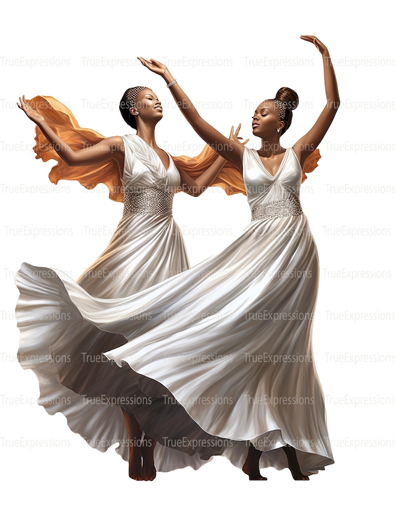 Praise Dancers PNG: Christian AI Art (digital Download) - Etsy