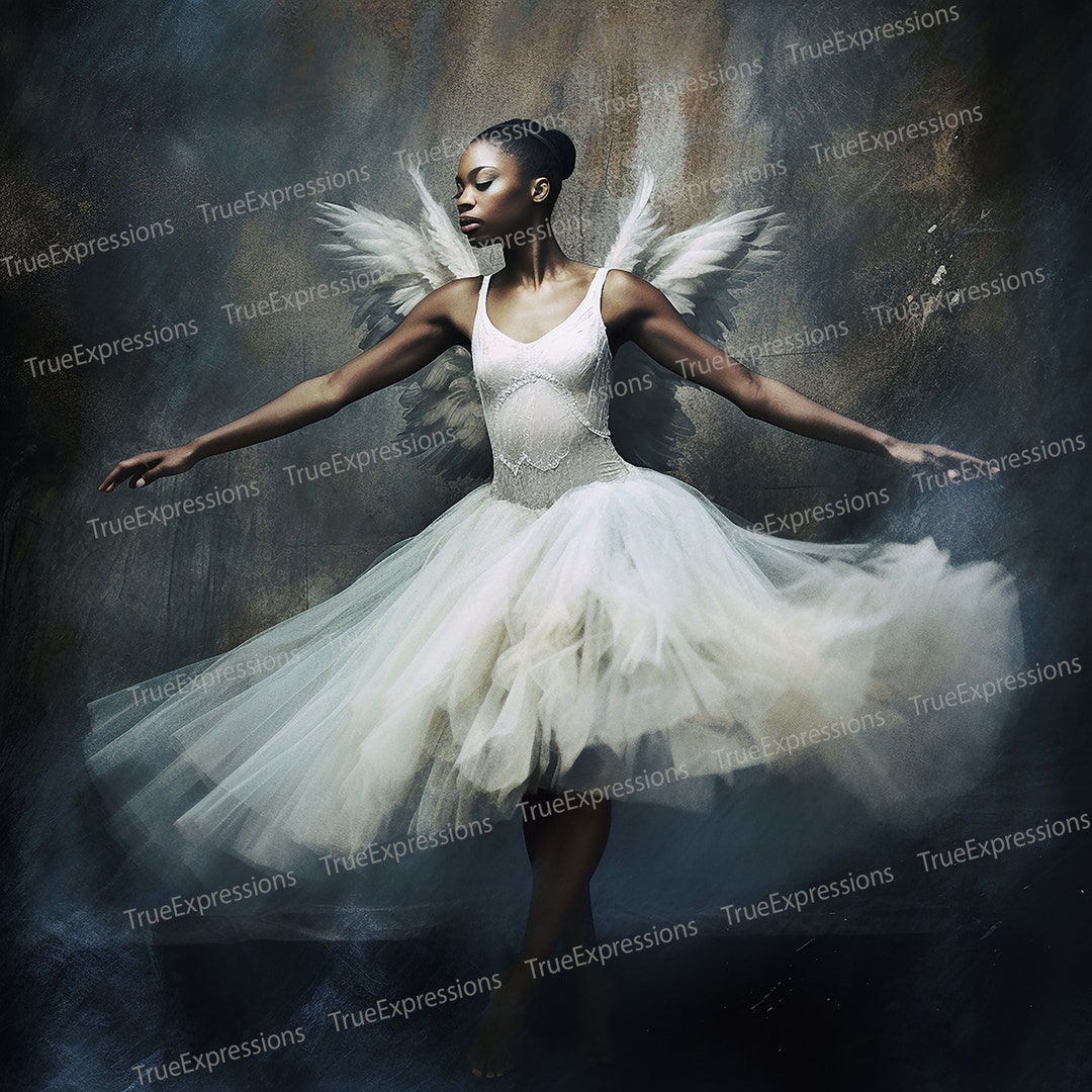 Ballerina Angel, AI Art, Christian, Faith, Angel, Dancer, Fine Art ...