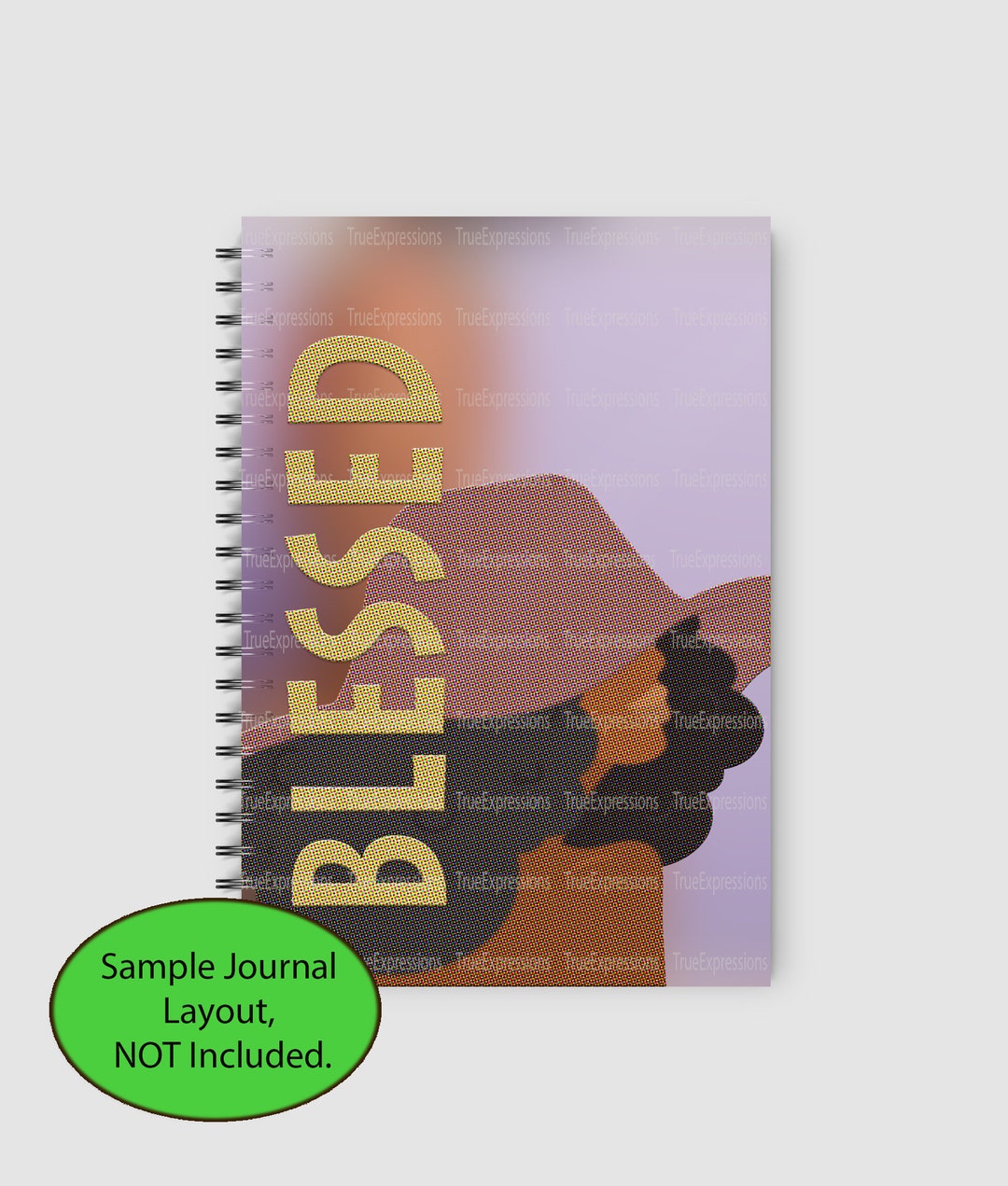 Blessed Journal Planner Notebook Cover Printable AI, Digital ...