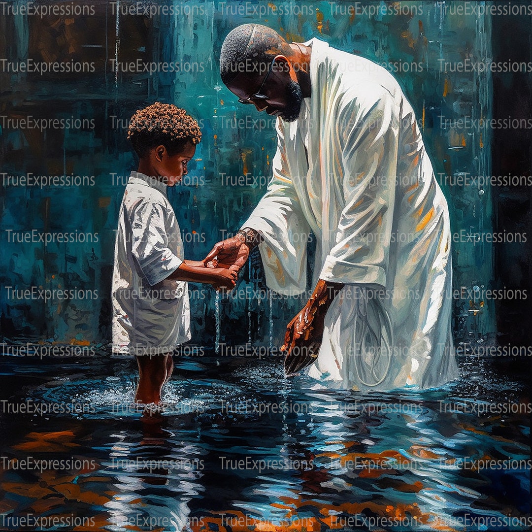 Water Baptized II, AI, Christian, Faith, Water, Woman Baptized ...