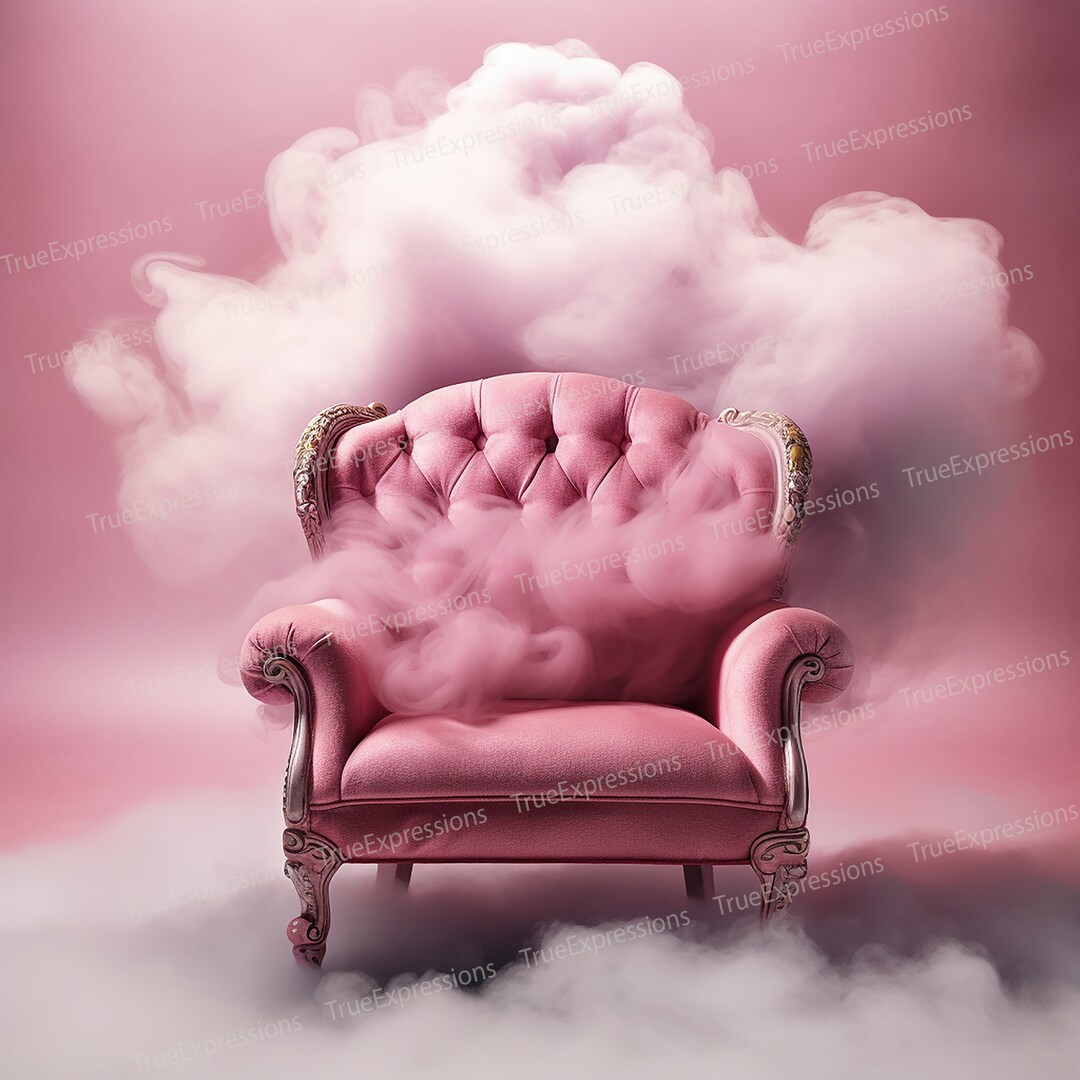 Royal Pink Seat II, AI Art, Christian, Faith, Funeral, Chair, Pink ...