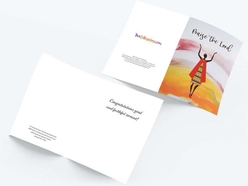 Praise the Lord Card: Christian Congratulations, 5x7 (PDF Download) - Etsy