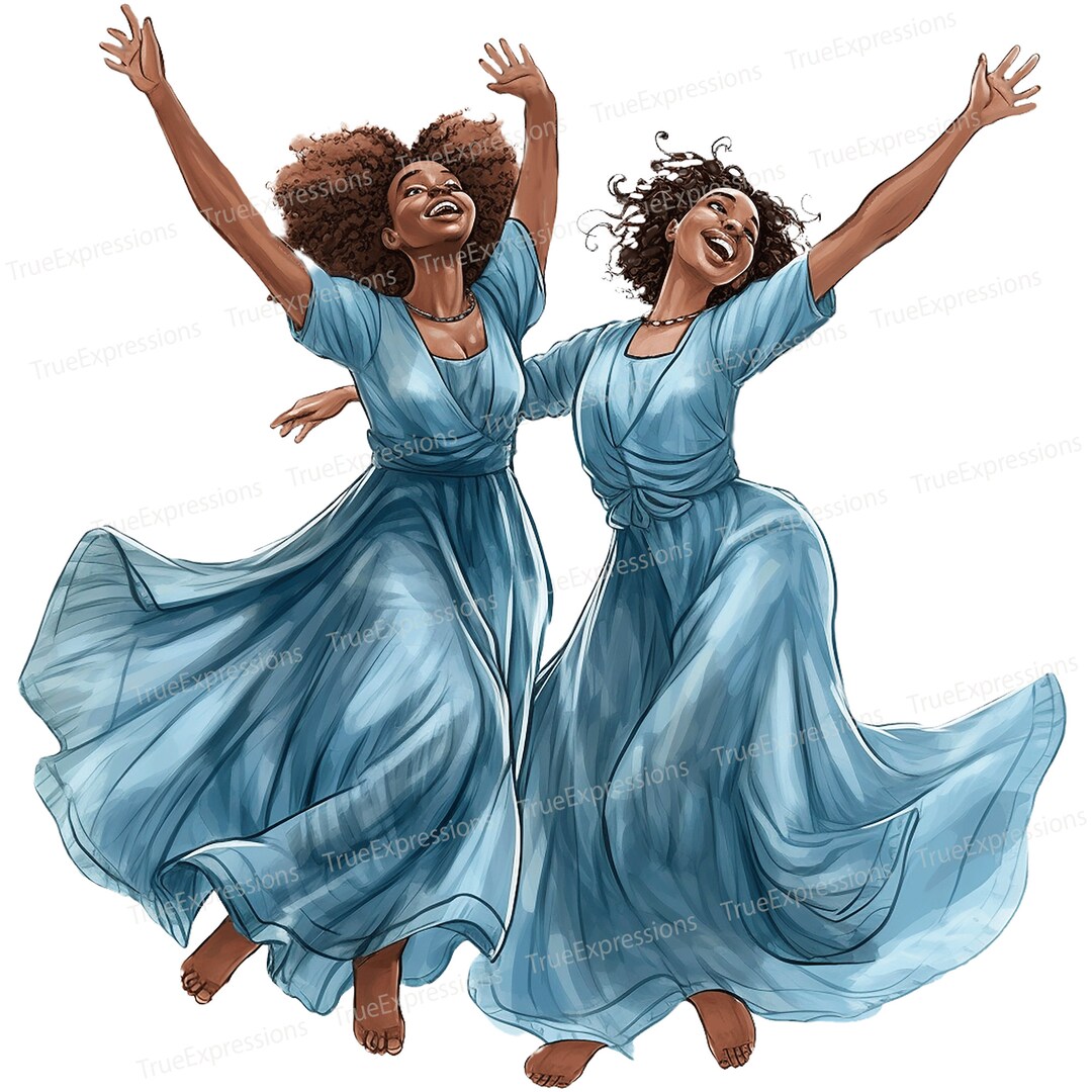 Happy Praise Dance PNG: Christian AI Art (digital Download) - Etsy
