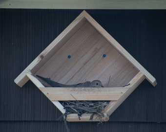 Cedar Dove Nesting Platform Shelter • Cedar Bird Nesting Box • Dove ...