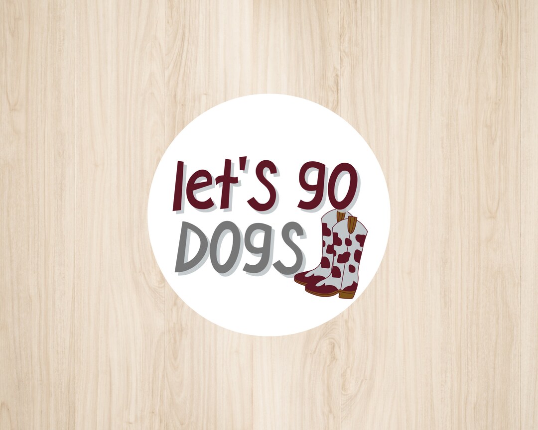 Let's Go Dogs Game Day Button Mississippi State - Etsy