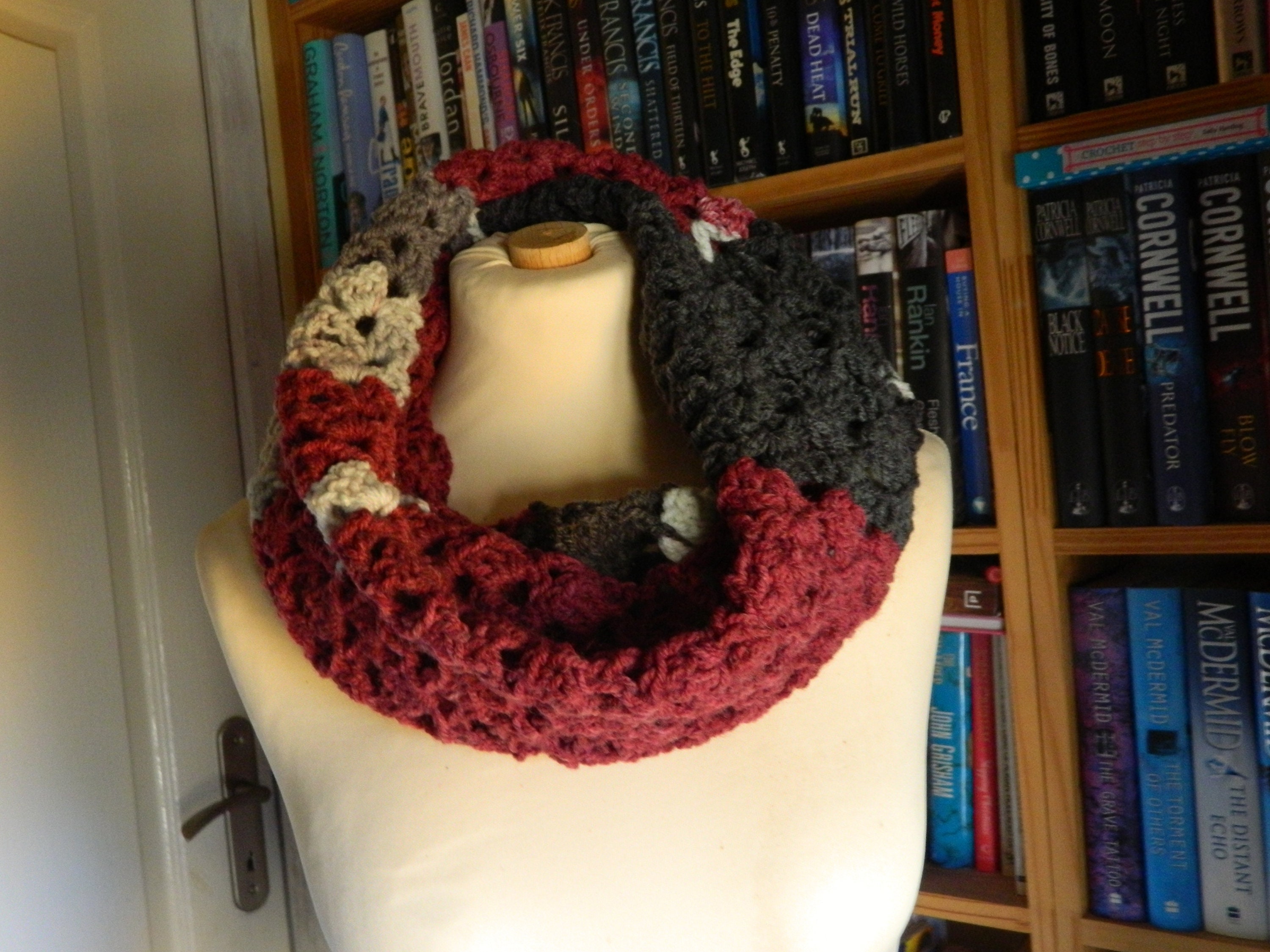 Knitted Snoods, Crochet Snood, Knitted Scarves, Ladies Snood, Ladies ...