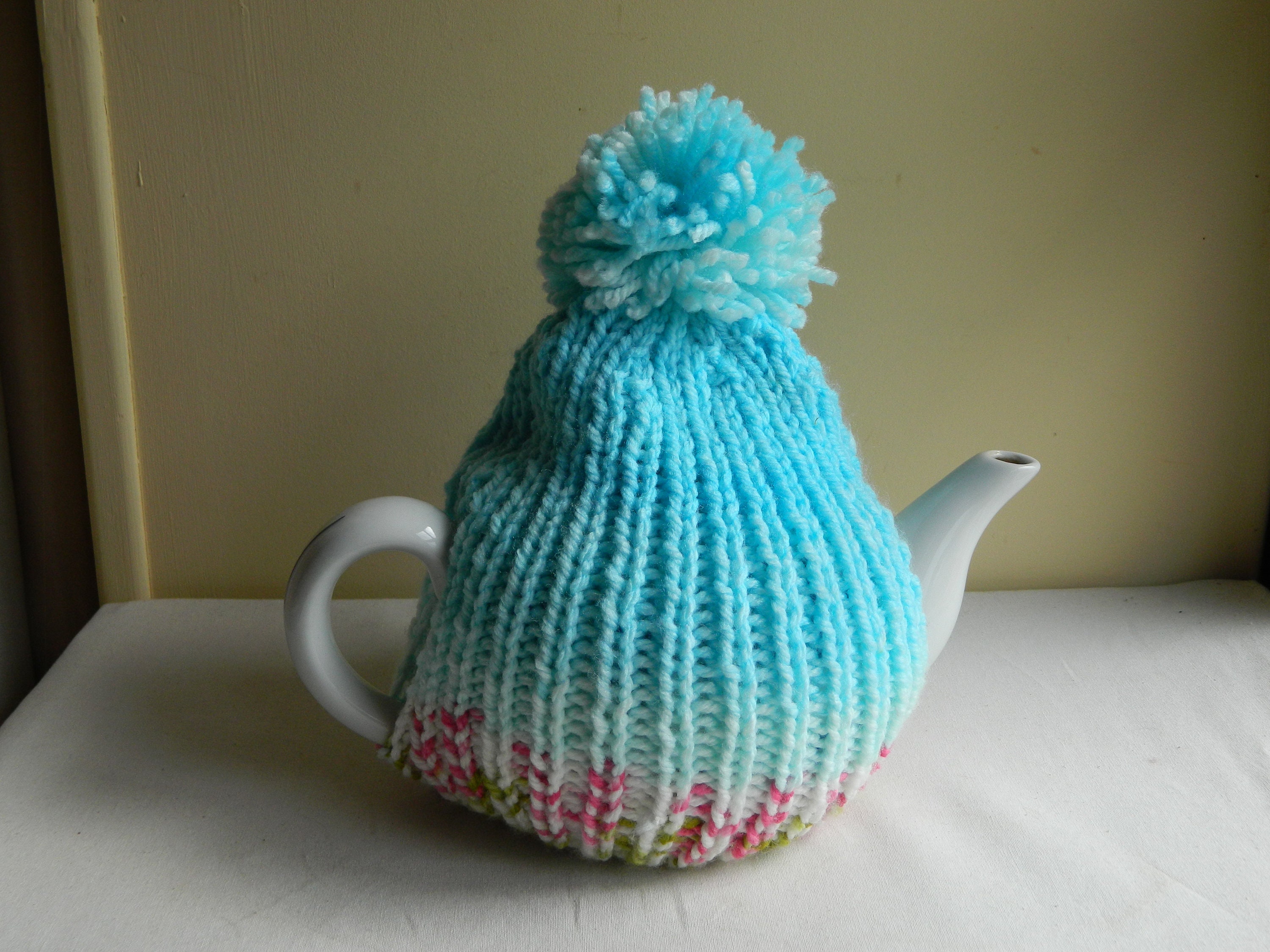 Handmade Tea Cosy, Ready to Post, Knitted Tea Cozy, Tea Lovers Gift ...