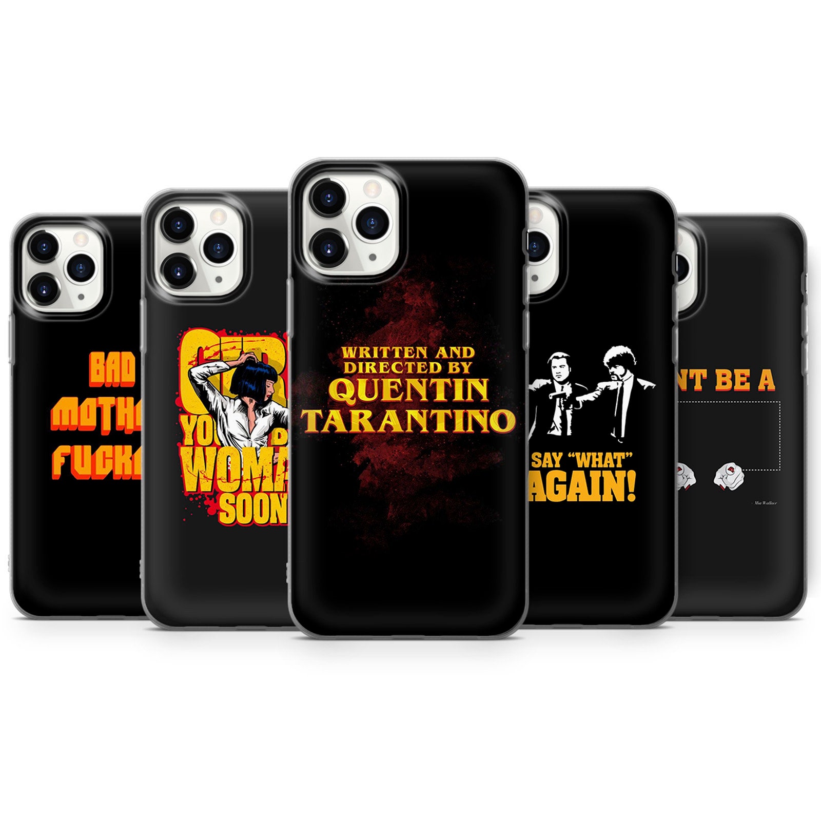 Pulp Fiction Case Tarantino Movie Cover For Iphone 12 Pro Max Etsy