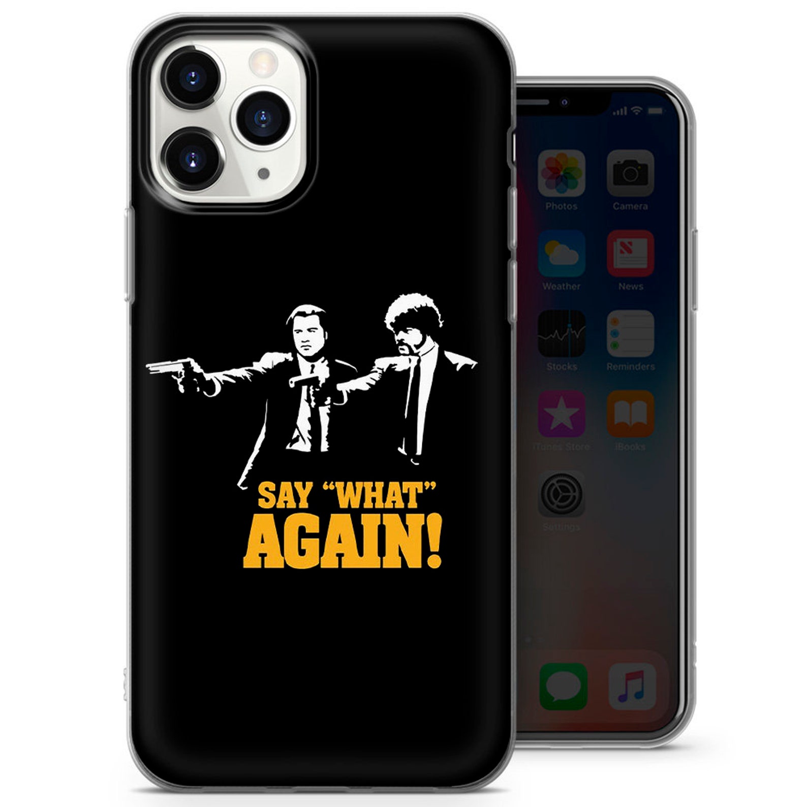 Pulp Fiction Case Tarantino Movie Cover For Iphone 12 Pro Max Etsy