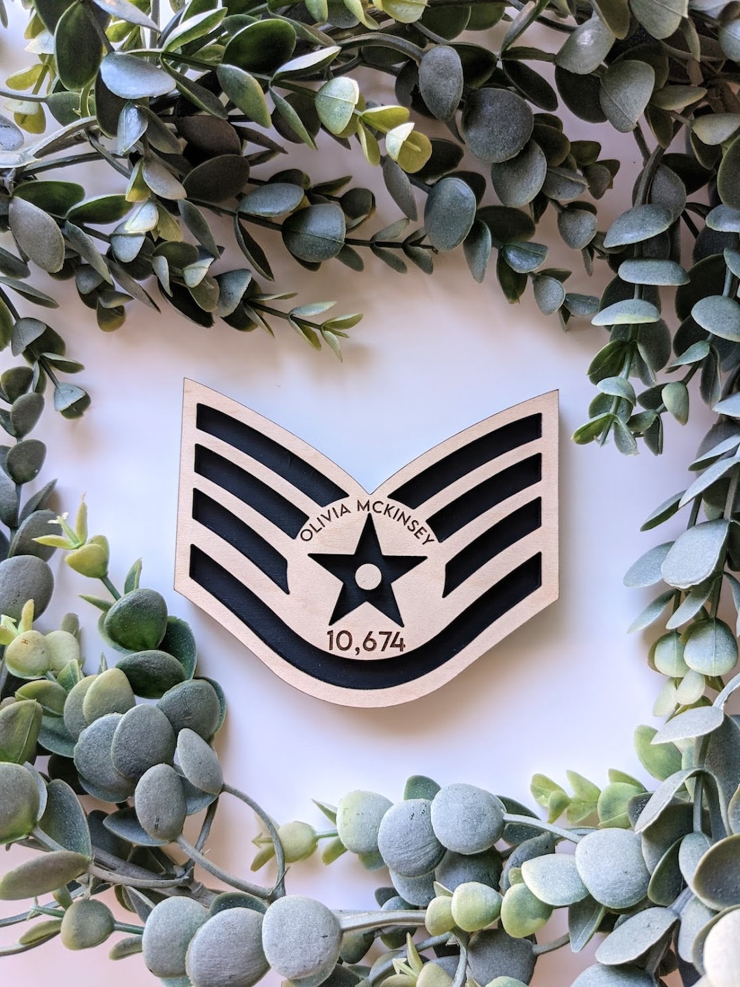 Air Force Rank Promotion Gift & Desk Sign | Personalized With Line ...
