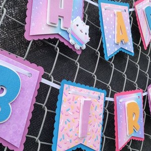 Personalized: Gabby's Dollhouse Birthday Banner Matching Name Banner ...