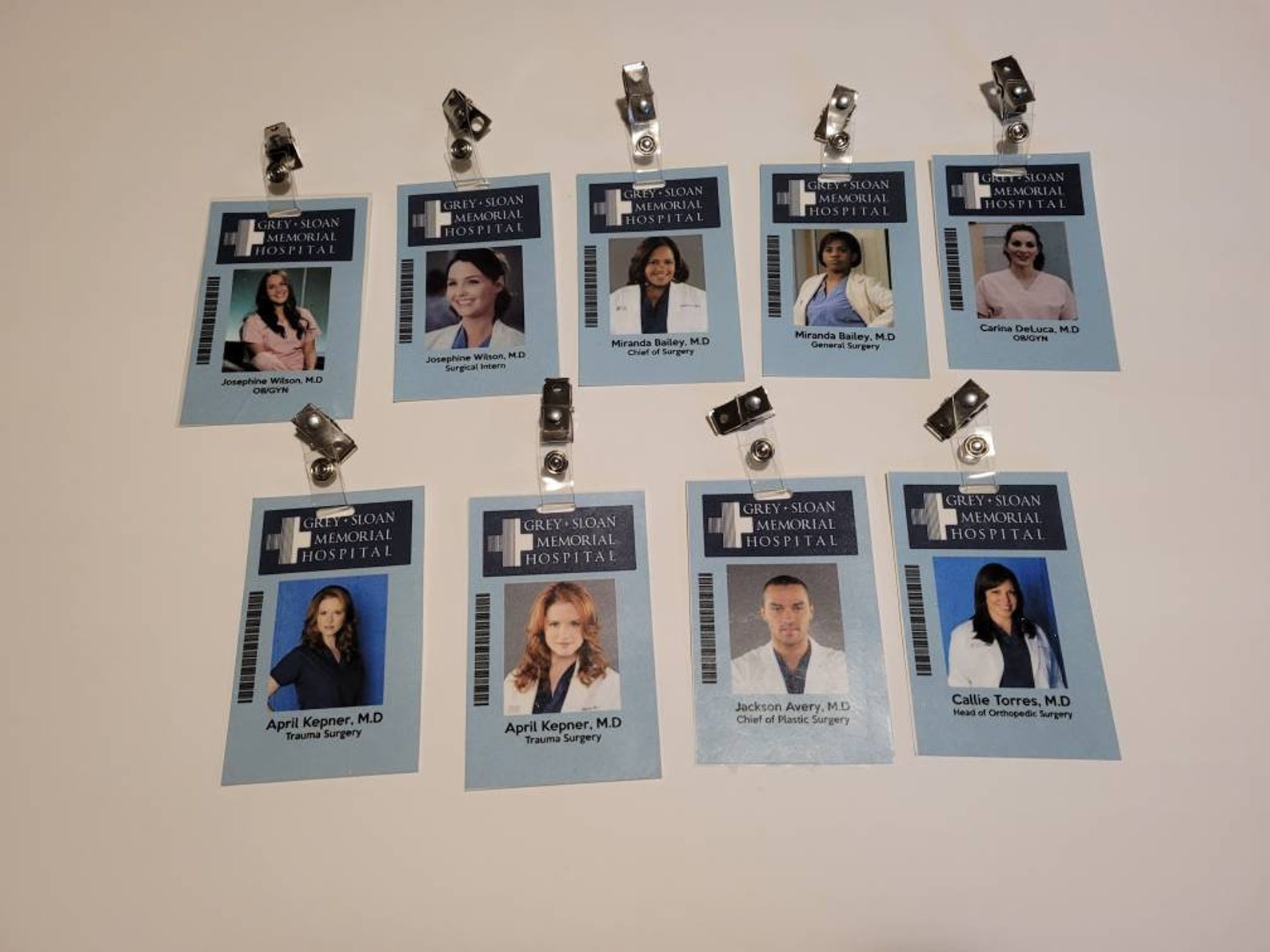 Grey's Anatomy ID Badges sold Separately - Etsy