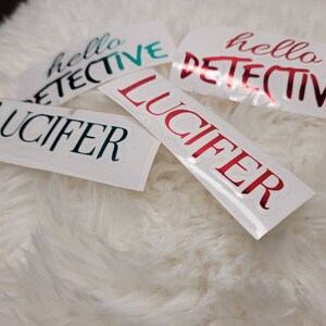 Small Lucifer Decals | Etsy