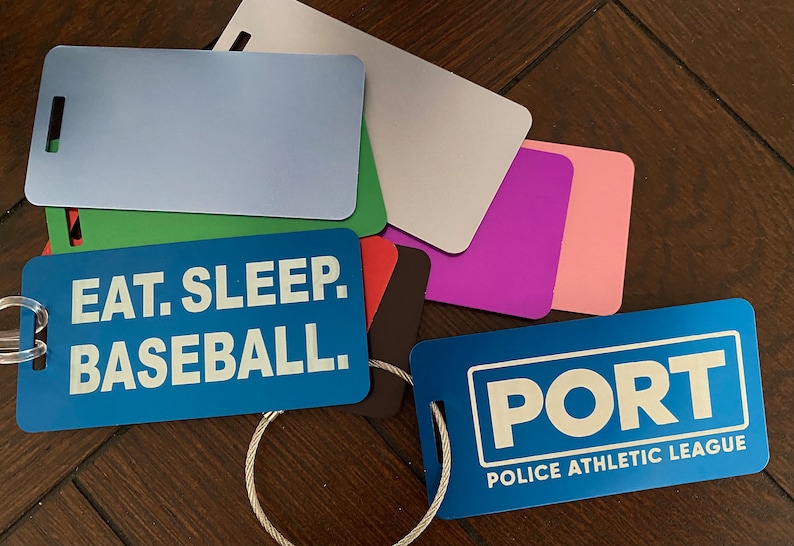 Personalized Gear Bag, Luggage Tag, Lap Top Tag, Carry-on Bag. Cooler ...