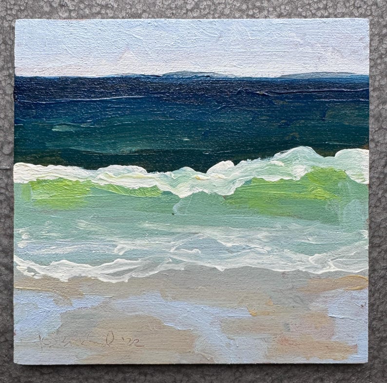 Original Oil Painting | Coastal Maine Seascape Painting | Seascape ...