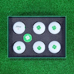 Lucky Golf Set - With Titleist 6 Balls and 1 Ball Marker - Gifts for ...