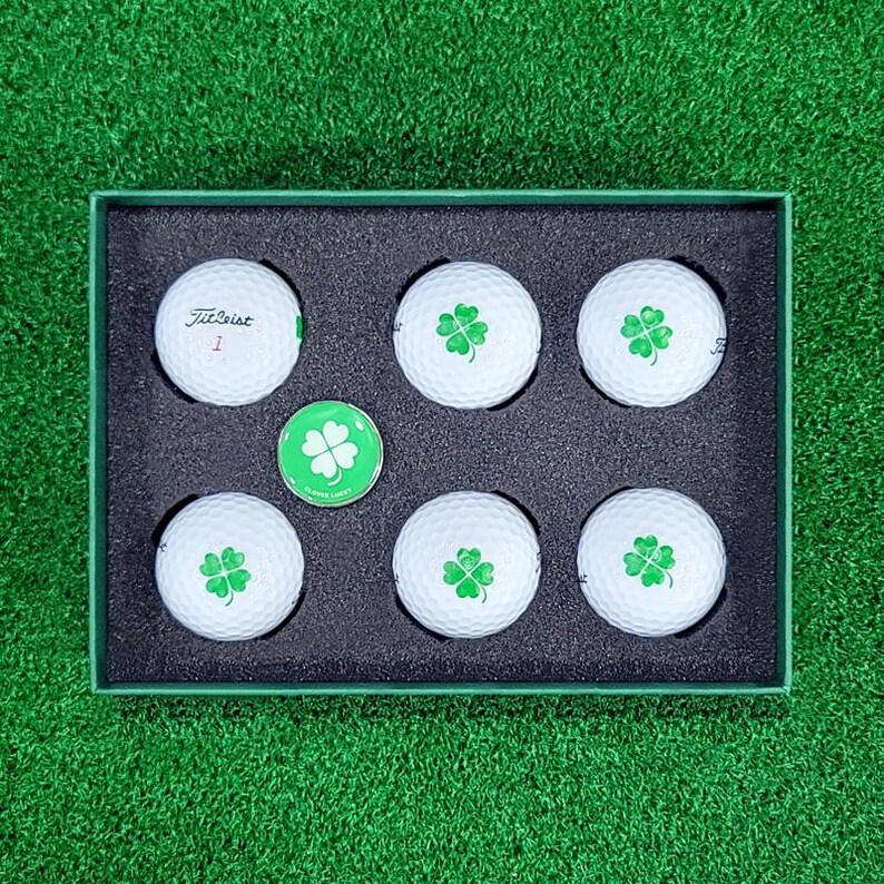 Lucky Golf Set - With Titleist 6 Balls and 1 Ball Marker - Gifts for ...