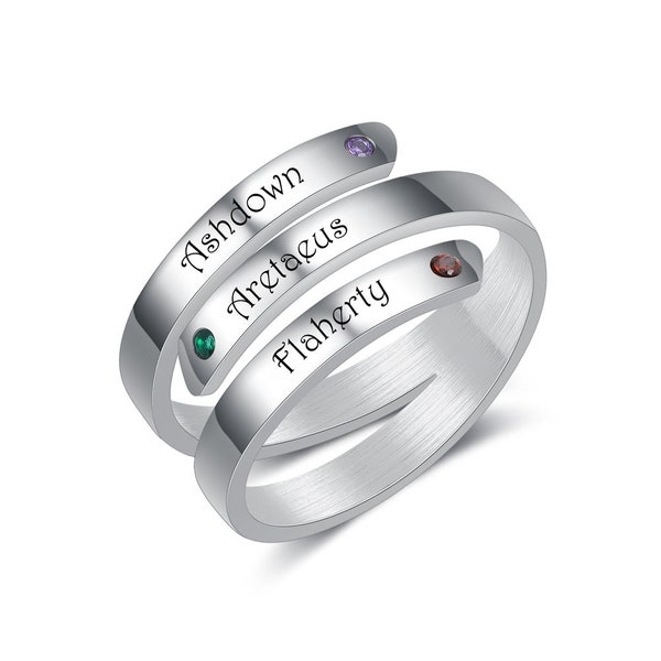 Family Rings With Birthstones - Etsy