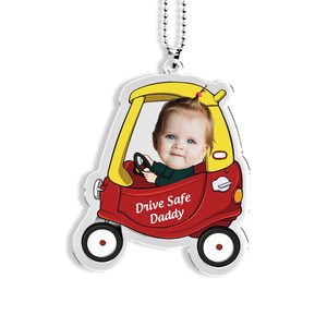 Father's Day Gift | Custom Photo Car Charm | Cute Car Accessories ...