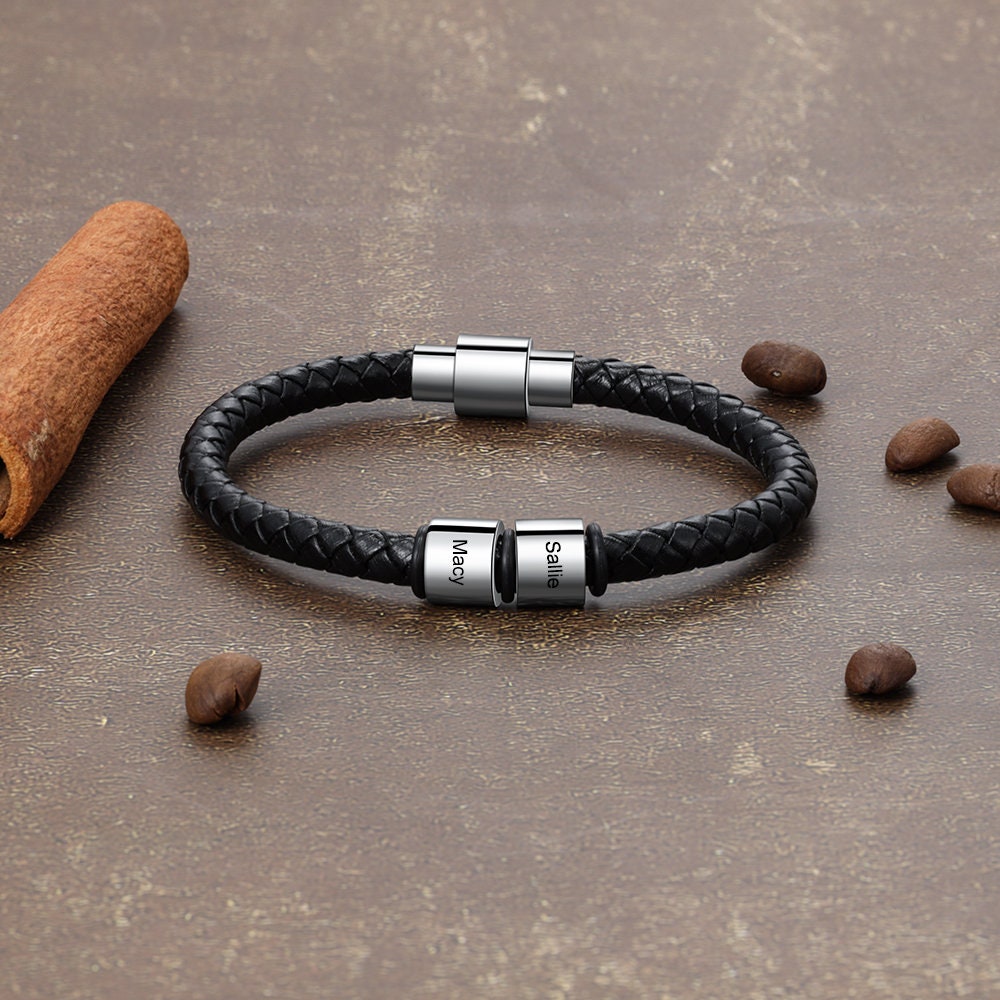 2-3 Charm Customized Men's Bracelet. - Etsy