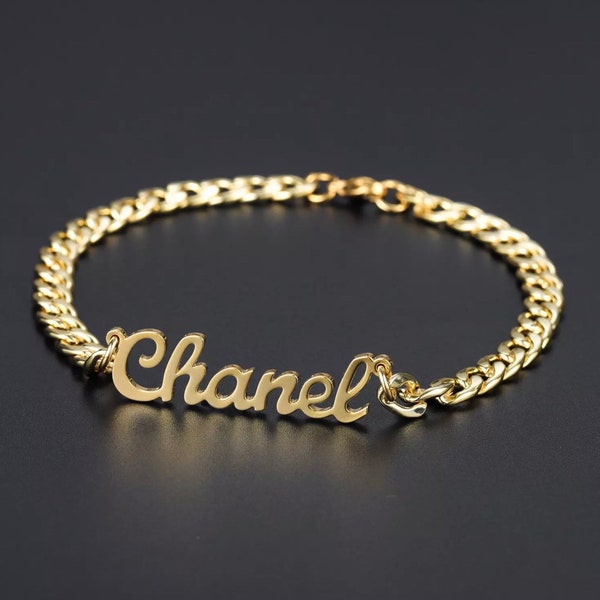 Name Plate Name Bracelet - Etsy