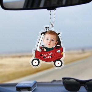 Father's Day Gift | Custom Photo Car Charm | Cute Car Accessories ...