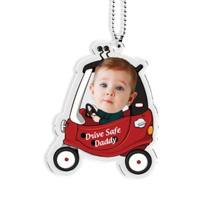 Father's Day Gift | Custom Photo Car Charm | Cute Car Accessories ...