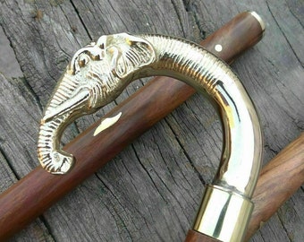 Elephant Head Walking Stick - Etsy