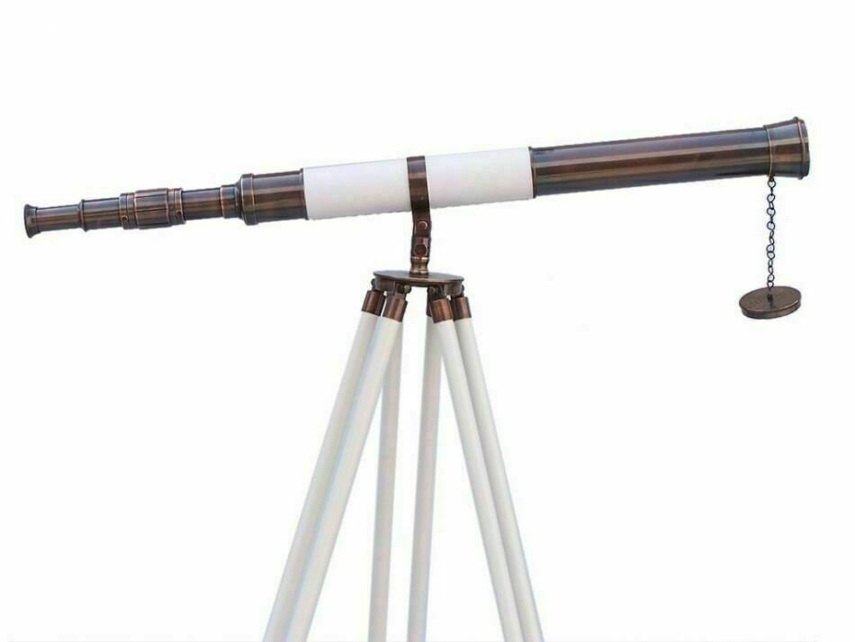 Nautical Brass Marine Telescope Spyglass 39 Inch With Wooden - Etsy UK