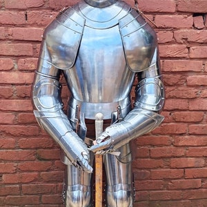 Customize Medieval Ready for Battle Full Suit of Armor Knight Combat ...
