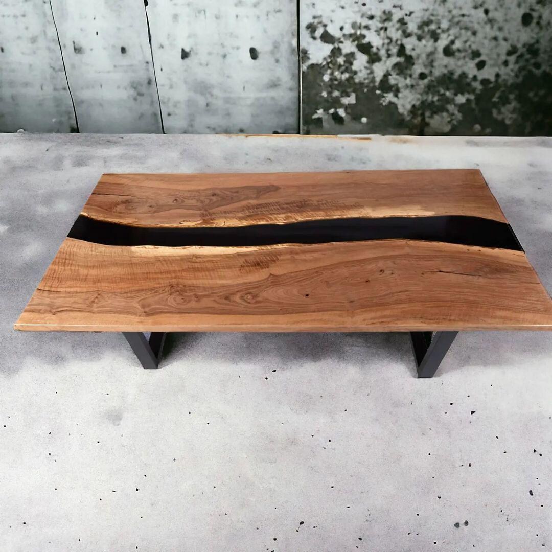 Epoxy Table, Luxury Dining Table, Sofa, Side Center Table Top Live Edge ...