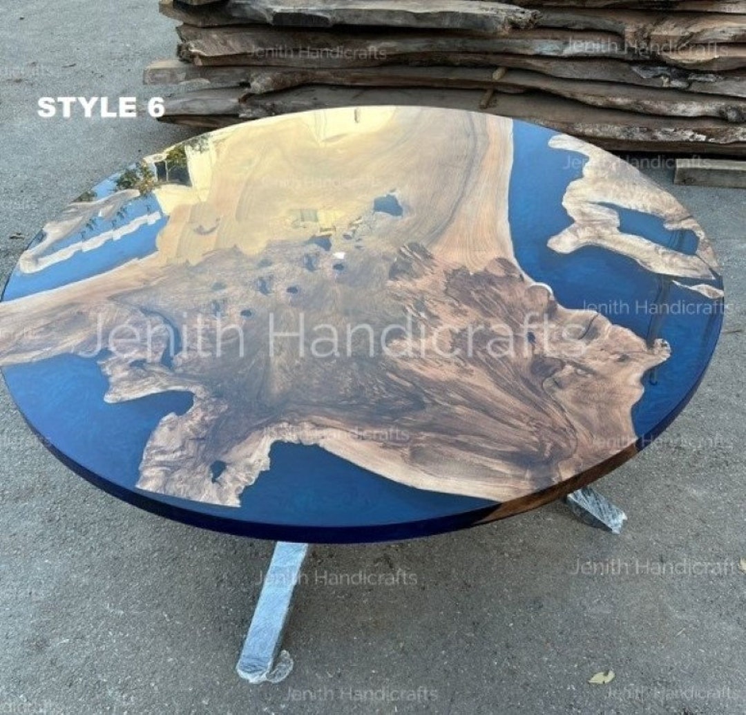 Epox Table Dining, Sofa,side Center Table Top Live Edge Walnut Table ...