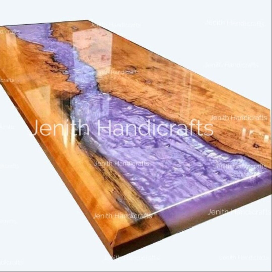 PURPLE Epoxy, Luxury Dining Table, Sofa, Side Center Table Top Live ...