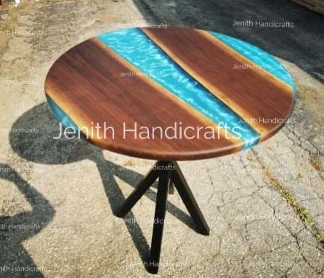 Epoxy Table, Dining, Sofa , Side Center Table Top Live Edge Walnut ...