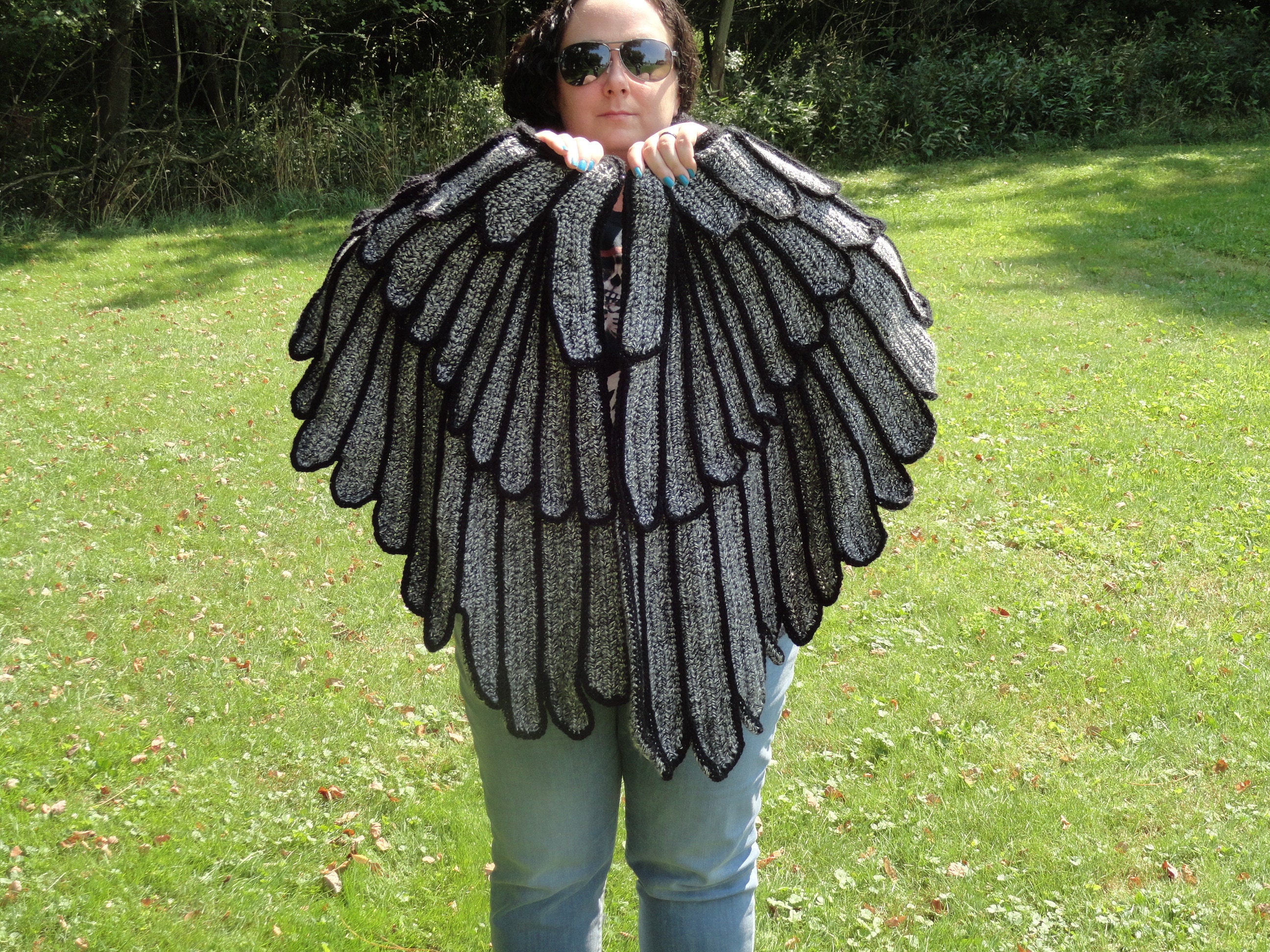 Feather Wing Shawl Made to Order - Etsy