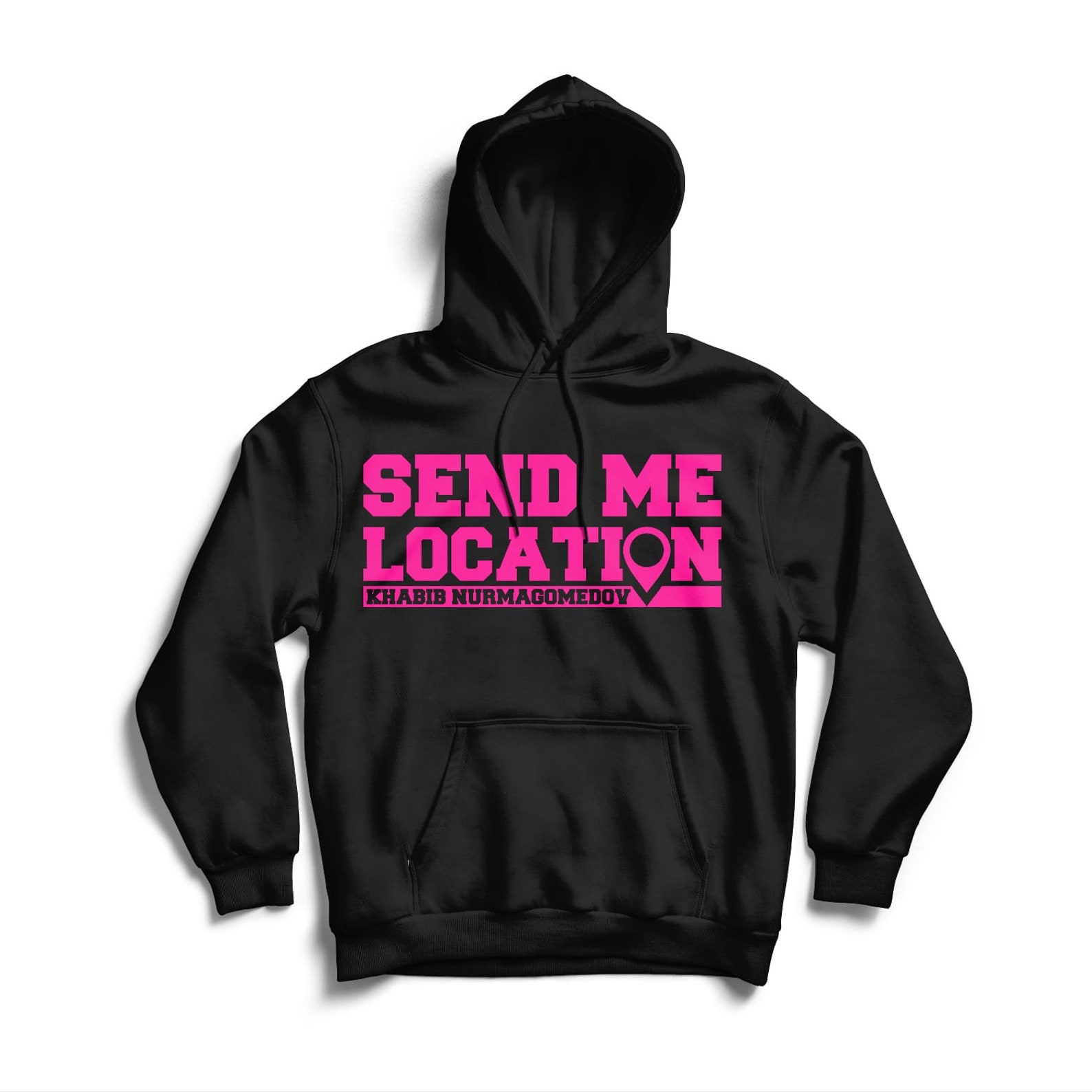 Send Me Location Hoodie Khabib Nurmagomedov UFC Athletic MMA Sports Top ...