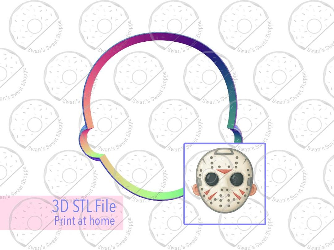 Jason Voorhees Cookie Cutter STL File | 3D Print at Home | Digital ...