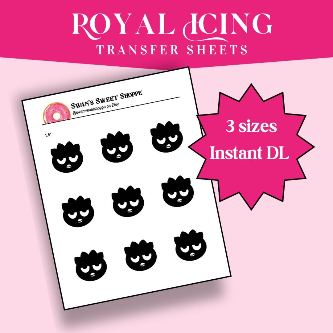 Cute Bird Royal Icing Transfer Sheets || Royal Icing Template || Piping ...