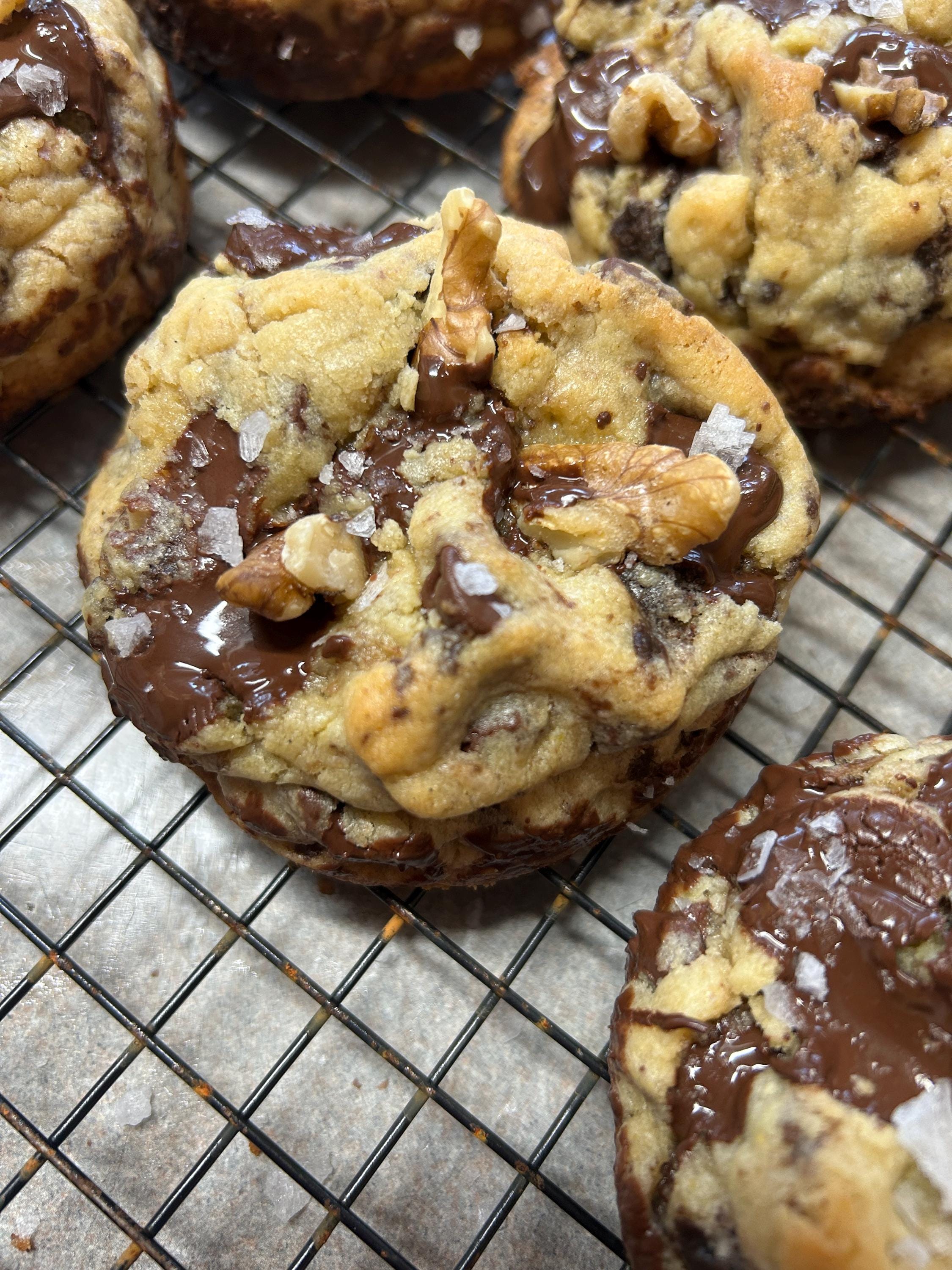 Banana Ganache-filled Chunky Monkey Gourmet Cookie Recipe || NYC Style ...