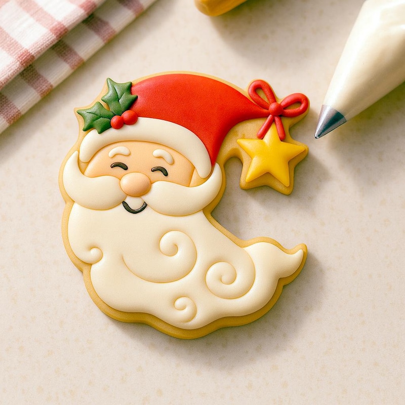 Santa Face Cookie Cutter - Etsy