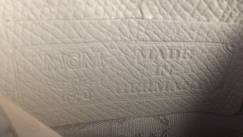 Classic Vintage MCM Cream Wallet With Gold Hooks for Keys and Satin ...