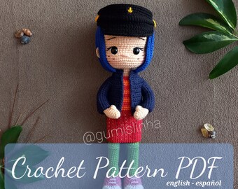 CROCHET PATTERN Coraline, Crochet Pattern of Coraline, Amigurumi ...