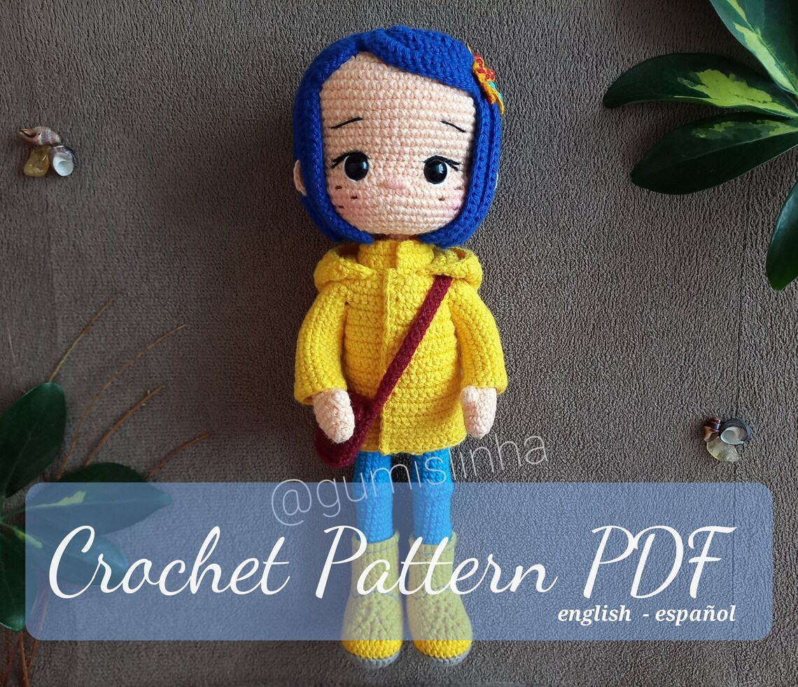 CROCHET PATTERN Coraline, Crochet Pattern of Coraline, Amigurumi ...