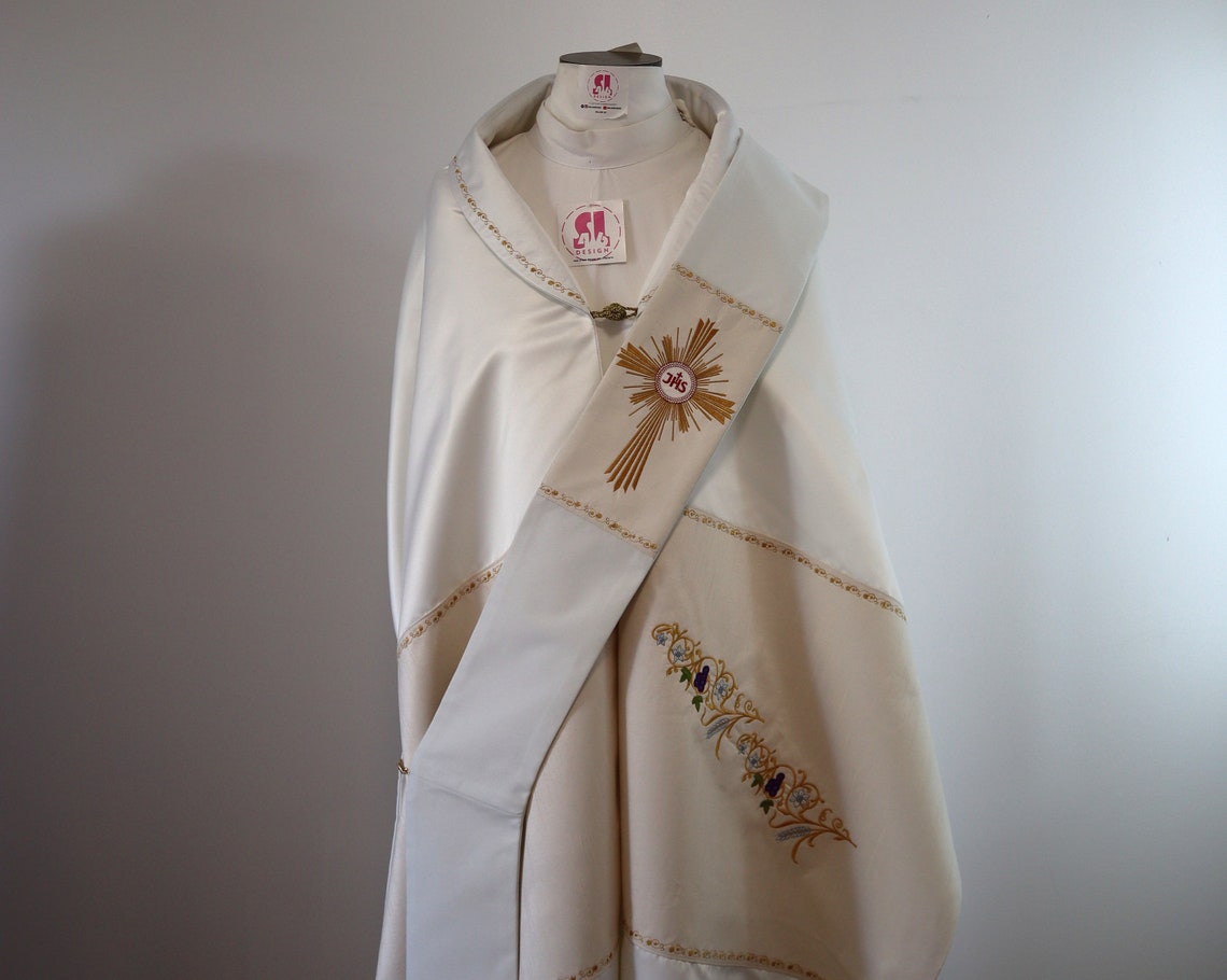 JHS - Holy Spirit Cross - Deacon Stole - Etsy