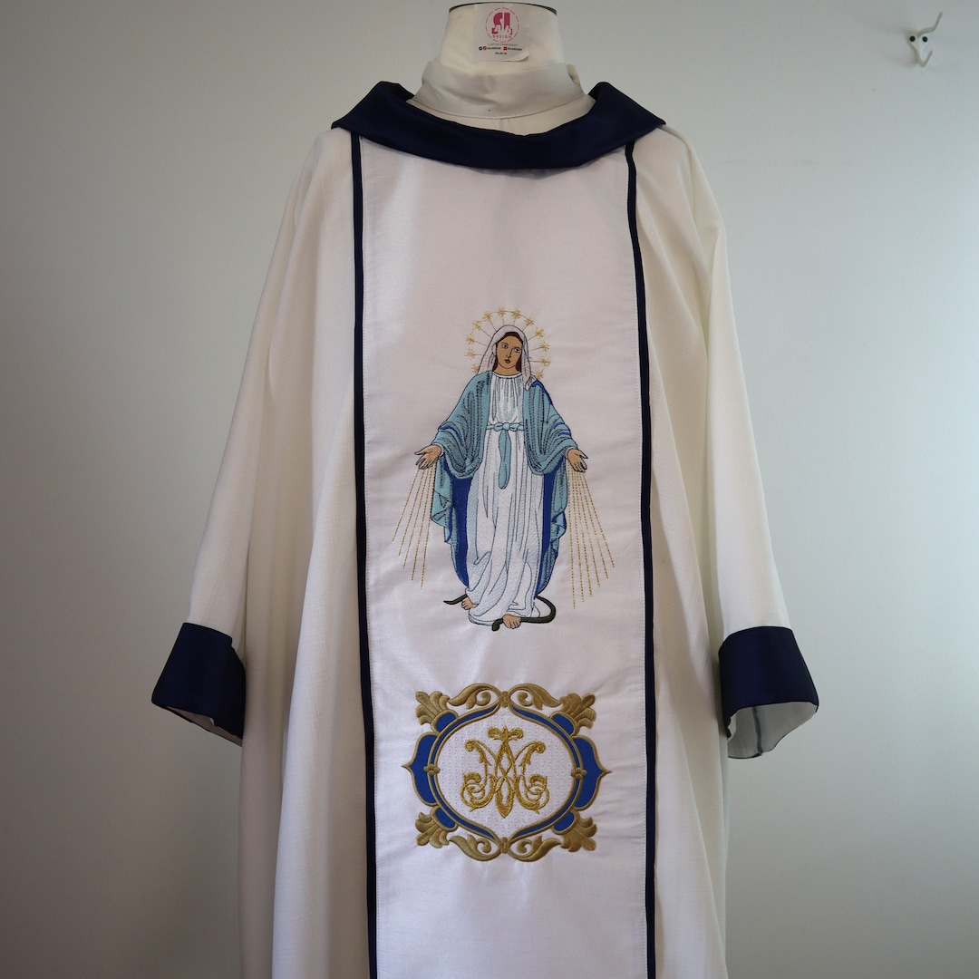 Deacon Dalmatic - Virgin Mary - Custom Made - Etsy