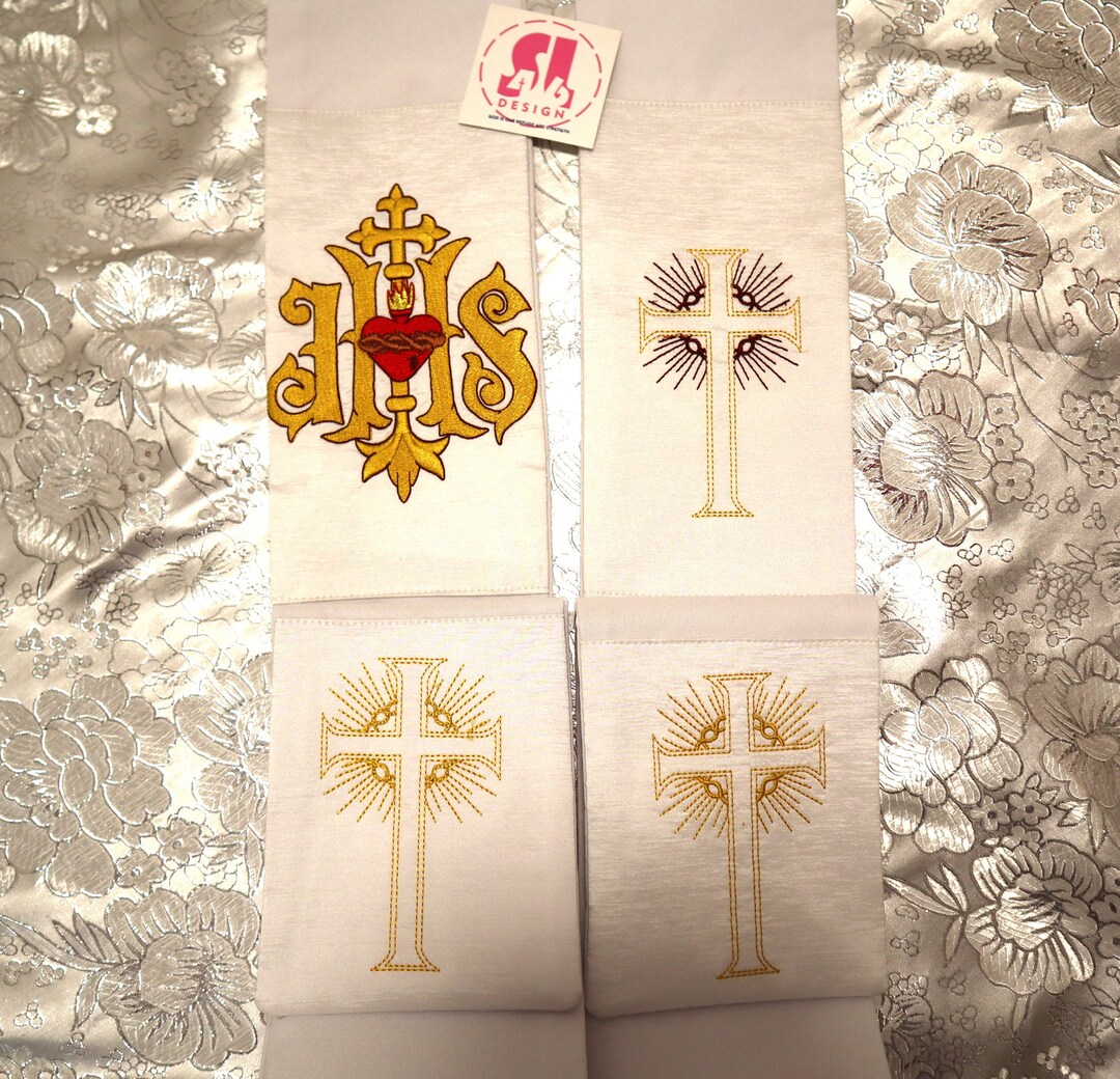 JHS - SACRED HEART - Priest Stole - Etsy