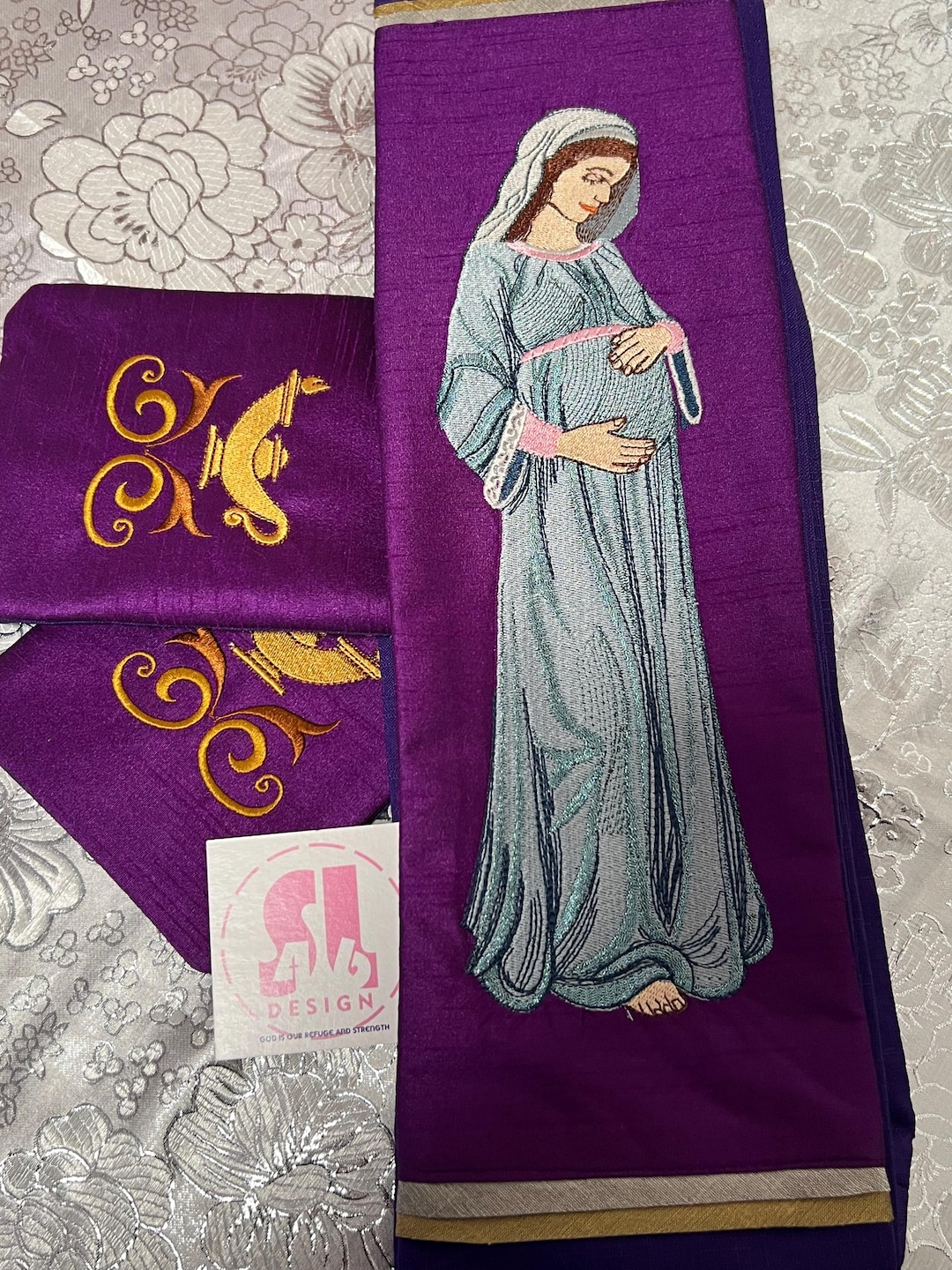 Our Lady of the Sweet Wait - Deacon Stole - Etsy