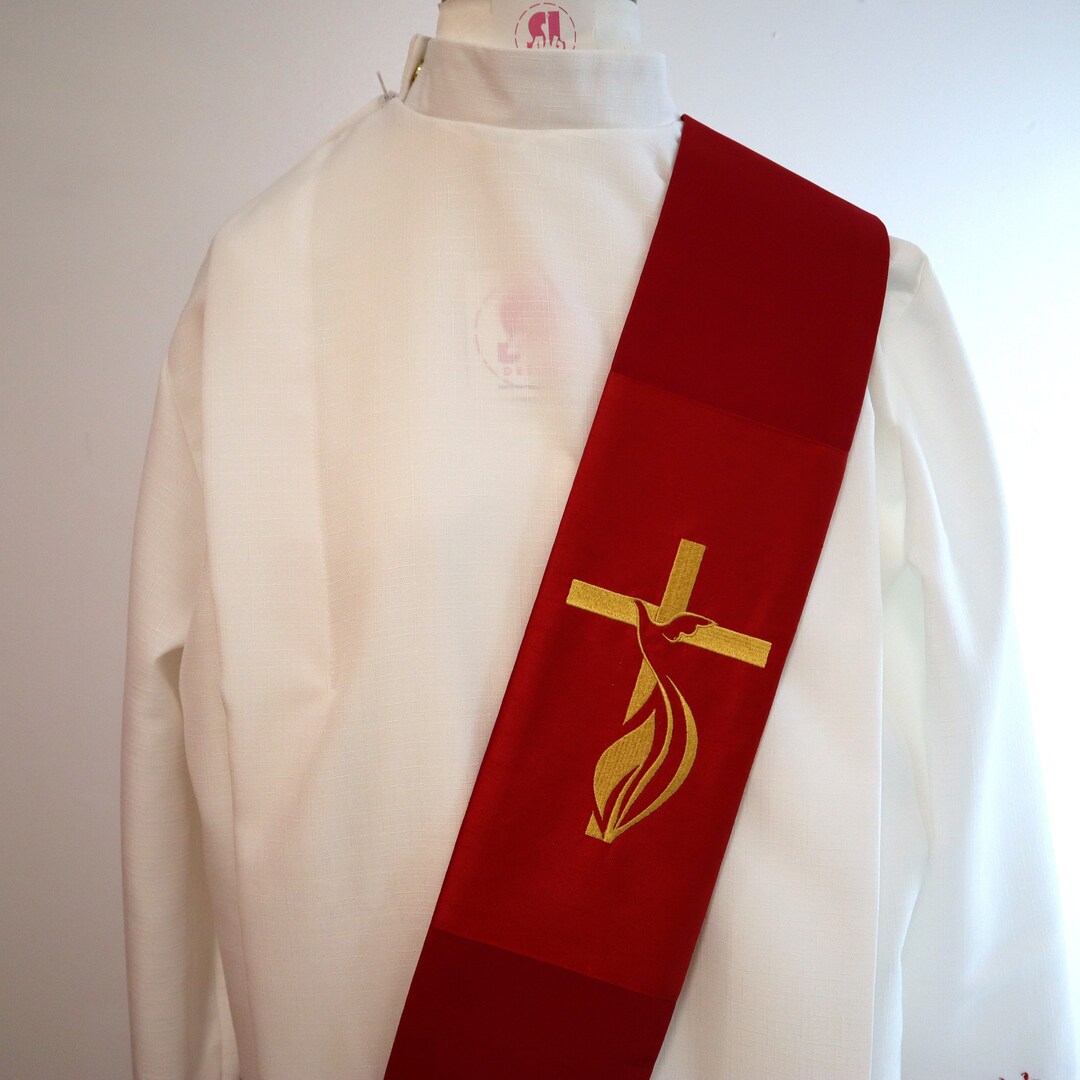 Deacon Stole Pentecost-2 - Etsy