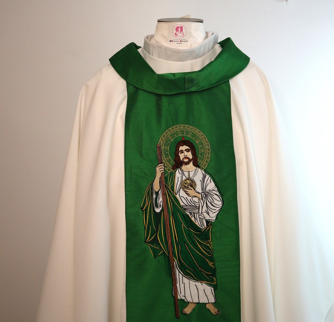 Priest Chasuble and Stole St. Jude Custom Made - Etsy